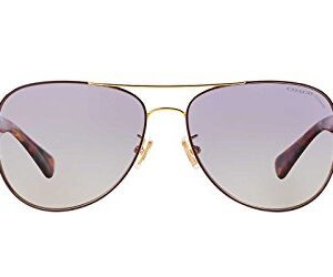 COACH HC7059-92482P Sunglasses L138 GOLD PURPLE/PURPLE CONFE w/PURPLE GREY GRADIENT 58mm