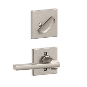 schlage f59 lat 619 col collins trim latitude interior handle set lever, satin nickel (interior half only)