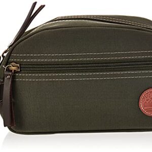 Timberland Men's Toiletry Bag Canvas Travel Kit Organizer, Olive, One Size