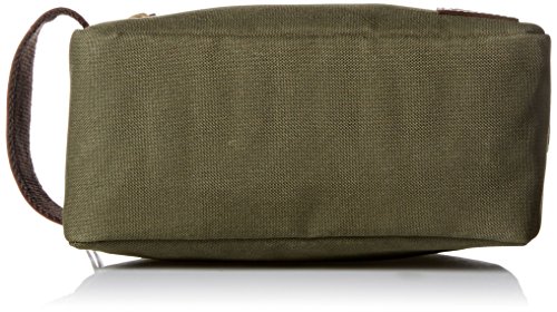 Timberland Men's Toiletry Bag Canvas Travel Kit Organizer, Olive, One Size