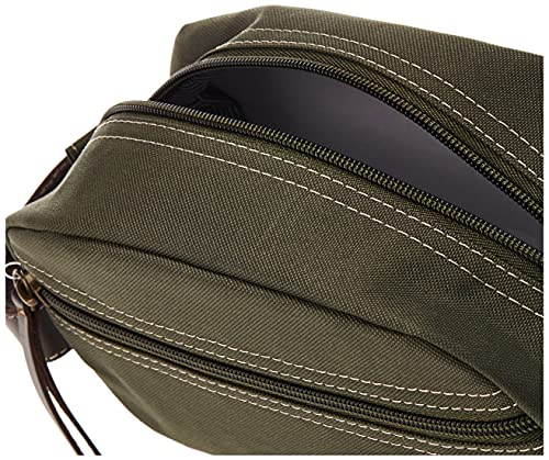 Timberland Men's Toiletry Bag Canvas Travel Kit Organizer, Olive, One Size