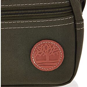 Timberland Men's Toiletry Bag Canvas Travel Kit Organizer, Olive, One Size