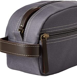 Timberland Men's Toiletry Bag Canvas Travel Kit Organizer, Charcoal, One Size