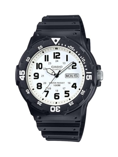 Casio Men's 'Classic' Quartz Resin Watch, Color:Black (Model: MRW200H-7BV)