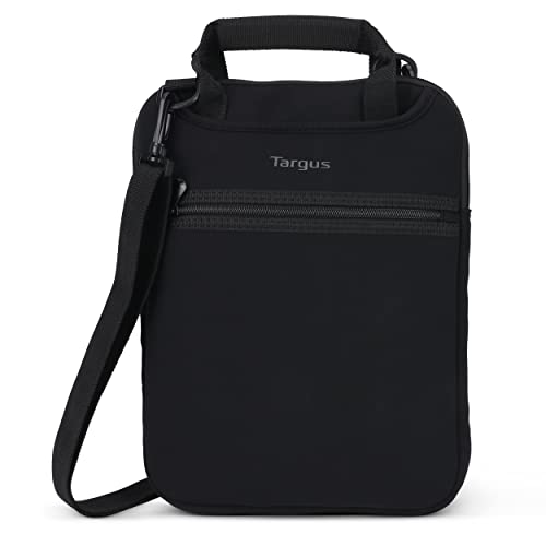 Targus 11.6-12 inch Laptop Case Vertical Messenger Bag or Tablet Carrying Case Travel Laptop Bag with Hideaway Handles, Cross Shoulder Strap Convertible Sleeve/Shoulder Bag Design, Black (TSS912)