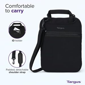 Targus 11.6-12 inch Laptop Case Vertical Messenger Bag or Tablet Carrying Case Travel Laptop Bag with Hideaway Handles, Cross Shoulder Strap Convertible Sleeve/Shoulder Bag Design, Black (TSS912)