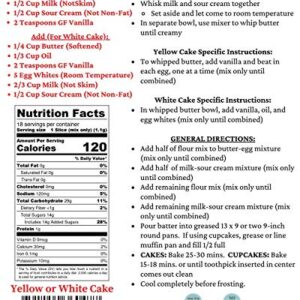 Gluten Free Yellow or White Cake Mix