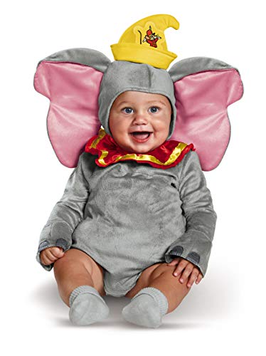 Disguise unisex baby Dumbo Infant Costume, Gray, 12-18 Months US