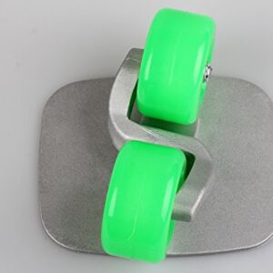 JINCAO Green Portable Roller Road Drift Skates Plate Anti-Slip Board Aluminum Truck with PU Wheels with ABEC-7 608 Bearings