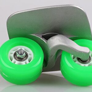 JINCAO Green Portable Roller Road Drift Skates Plate Anti-Slip Board Aluminum Truck with PU Wheels with ABEC-7 608 Bearings