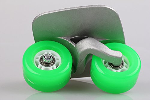 JINCAO Green Portable Roller Road Drift Skates Plate Anti-Slip Board Aluminum Truck with PU Wheels with ABEC-7 608 Bearings