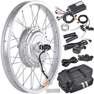 aw electric bicycle front wheel 20" e-bike conversion kit 36v 750w ebike wheel kit thumb throttle hub bicycle conversion motor kit