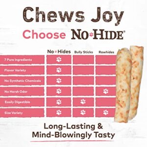 EARTH ANIMAL No Hide Medium Salmon Flavored Natural Rawhide Free Dog Chews Long Lasting Dog Chew Sticks | Dog Treats for Large Dogs | Great Dog Chews for Aggressive Chewers (1 Pack)