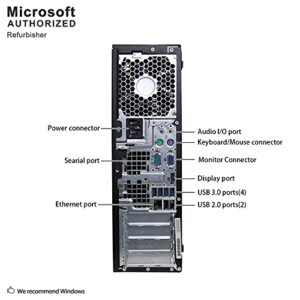 HP 8300 Elite Small Form Factor Desktop Computer, Intel Core i5-3470 3.2GHz Quad-Core, 8GB RAM, 500GB SATA, Windows 10 Pro 64-Bit, USB 3.0, Display Port (Renewed)