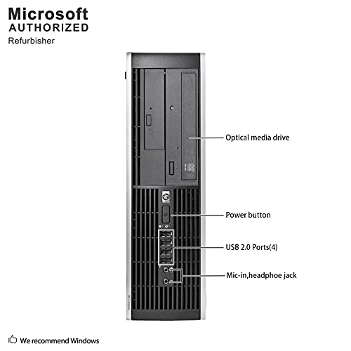 HP 8300 Elite Small Form Factor Desktop Computer, Intel Core i5-3470 3.2GHz Quad-Core, 8GB RAM, 500GB SATA, Windows 10 Pro 64-Bit, USB 3.0, Display Port (Renewed)