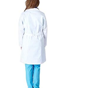 M&M SCRUBS Womens lab Coat - Lab Coat L White