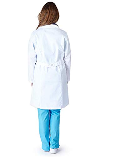 M&M SCRUBS Womens lab Coat - Lab Coat L White