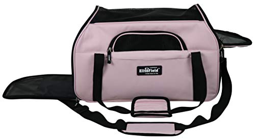 EliteField Soft Sided Pet Carrier (3 Year Warranty, Airline Approved), Multiple Sizes and Colors Available (Large: 19" L x 10" W x 13" H, Pink)