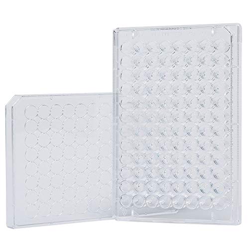 Grow Cells with Olympus 96-Well Tissue Culture TC Treated Plates, Sterile, Individually Wrapped, Flat Bottom Wells, 100 Treated Cell Culture Plates/Unit