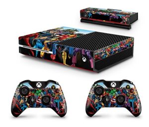 gizmoz n gadgetz superhero skins for xbox one console decal vinal sticker + 2 controller set