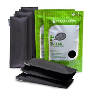 ever bamboo guitar dehumidifier bag set w/natural bamboo charcoal (3-50 g, 2 pack)