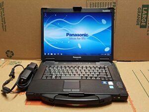 panasonic toughbook cf-52 cf-52ccahbbm core 2 duo 1.80ghz 4gb laptop 500gb hdd windows 7professional 32 bit/microsoft office 2010.