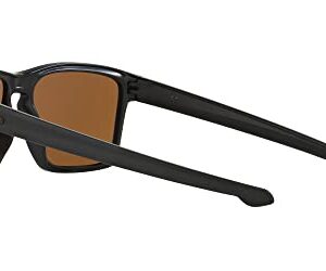 Oakley Men's OO9341 Sliver XL Rectangular Sunglasses, Matte Black/24K Iridium, 57 mm