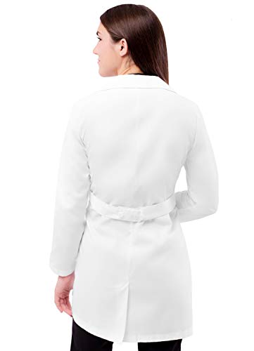 Adar Universal Lab Coats for Women - Belted 33" Lab Coat - 2817 - White - 3X