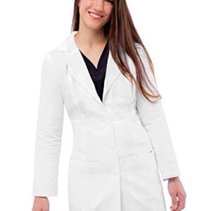 Adar Universal Lab Coats for Women - Belted 33" Lab Coat - 2817 - White - L