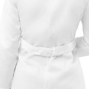 Adar Universal Lab Coats for Women - Belted 33" Lab Coat - 2817 - White - L