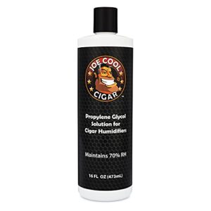 joe cool cigar propylene glycol humidor solution for cigar humidifiers (16 oz bottle)