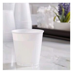 Bath Great Value 3 Oz White Plastic Cups, 100 Ct