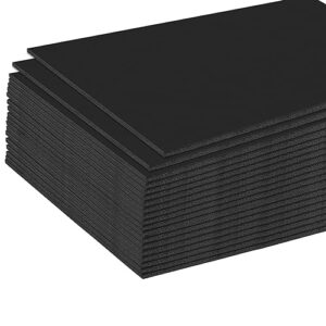 mat board center, pack of 25 foam boards (black color, 8x10 3/16")