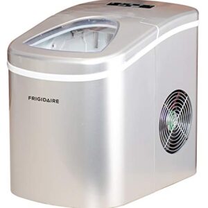 Frigidaire EFIC108-SILVER Counter top Portable, 26 lb per Day Ice Maker Machine, Silver