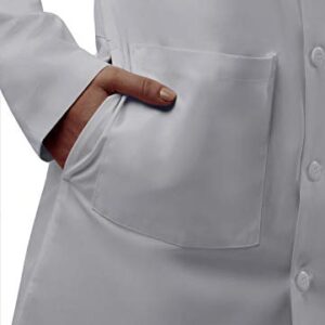 Adar Universal Unisex Lab Coats - Classic 39" Lab Coat - 803 - Silver Gray - 38