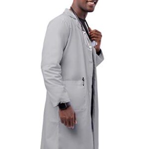 Adar Universal Unisex Lab Coats - Classic 39" Lab Coat - 803 - Silver Gray - 38