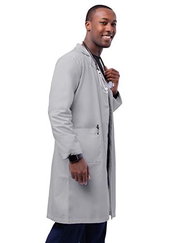 Adar Universal Unisex Lab Coats - Classic 39" Lab Coat - 803 - Silver Gray - 38