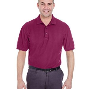 UltraClub Men's Whisper Piqué Polo XL WINE