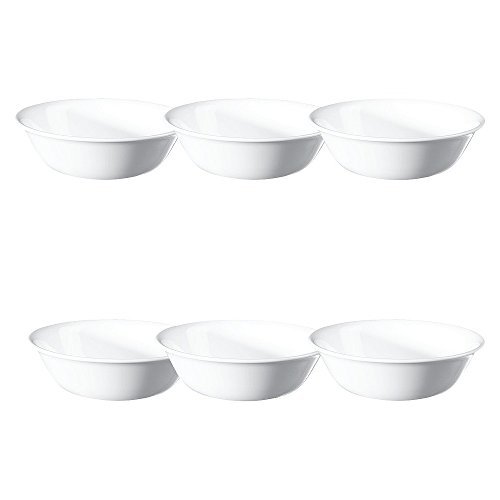 Corelle 6 Piece Winter Frost White Bowls Set (18 oz)