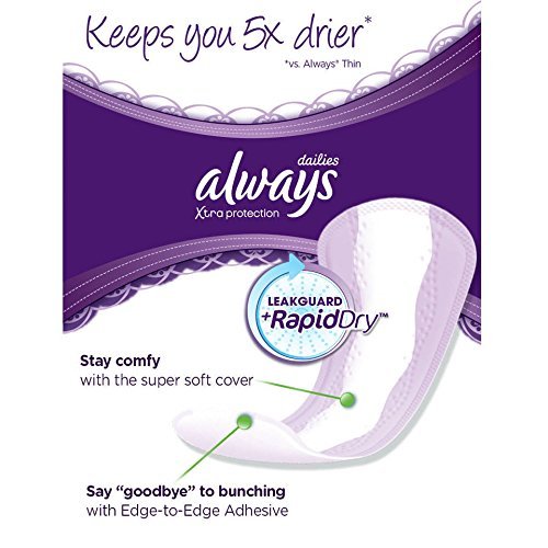 Always Xtra Protection Pantiliners - 200 Count