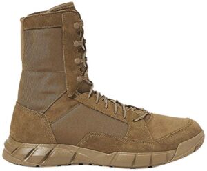 oakley men's coyote leather light assault boot 2 with nylon laces lock system and breathable synthetic material sized 6.5