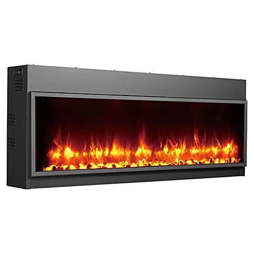 Dynasty Harmony 79 Inch Electric Fireplace - Modern, Linear Design with Multiple Flame Colors & Remote Control | Hardwire or Plug-in Installation, Supplemental Zone Heat