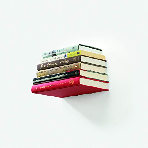 Umbra Conceal Floating Bookshelf, Large, Silver, Set of 3