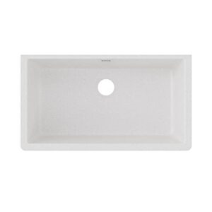 elkay quartz classic elgru13322wh0 white single bowl undermount sink