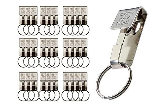 Lucky Line Key Safe Slip-On, 2” Wide Belt Key Ring - Heavy Duty Belt Key Clip, Key Chain, 30 per Bag