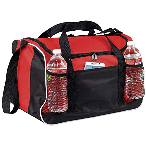 Duffle Bag, 17" BuyAgain Small Travel Carry On Sport Duffel Gym Bag For Men Women Red