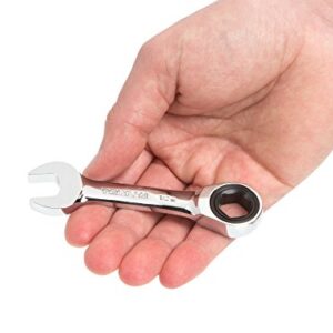 TEKTON 1/2 Inch Stubby Ratcheting Combination Wrench | WRN50010