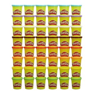 Play-Doh Bulk Pack of 48 Cans, 6 Sets of 8 Modeling Compound Colors, Perfect for Halloween Treat Bags, Party Favors, Arts & Crafts, 3oz, Preschool Toys 2+ (Amazon Exclusive)