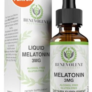 Liquid Melatonin for Kids and Adults 3mg - Natural Sleep Aid Drops, Berry Vanilla Flavor, Made in USA. Tincture Helps Fall Asleep Faster, Stay Asleep Longer. Children Friendly. Non-GMO. No Fillers.