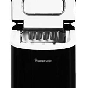 Magic Chef 27-Lb. Portable Black Countertop Ice Maker, 27 lb